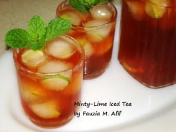 Minty-Lime Iced Tea – Fauzia's Kitchen Fun