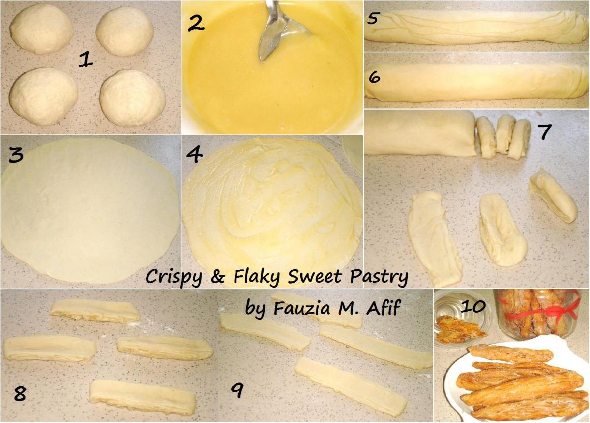 Crispy & Flaky Sweet Pastry – Step by Step – Fauzia's Kitchen Fun