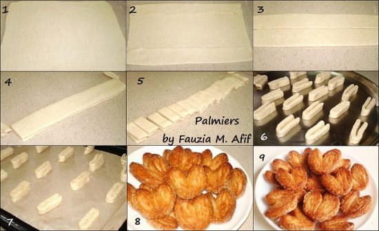 Palmiers – Step by Step – Fauzia's Kitchen Fun