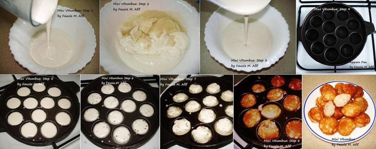 Mini Vitumbua – Step by Step – Fauzia's Kitchen Fun