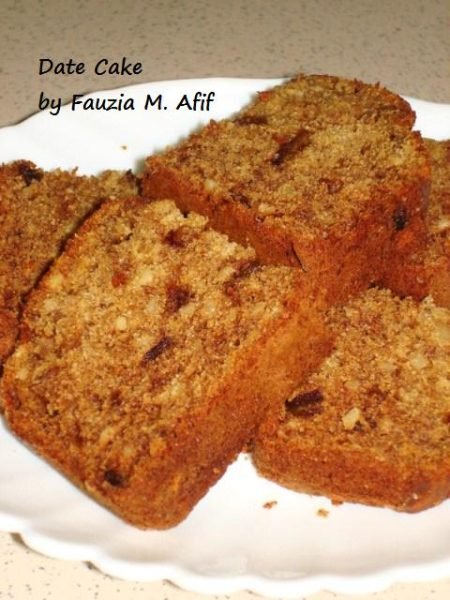 Date Cake – Fauzia's Kitchen Fun