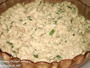 Creamy Chicken Filling – Fauzia's Kitchen Fun