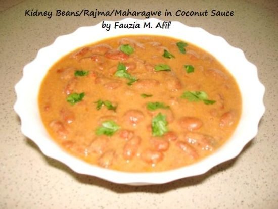 Kidney Beans/Rajma in Coconut Sauce/Maharagwe ya Nazi – Fauzia's ...