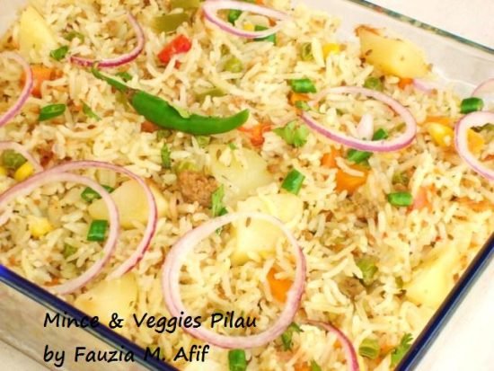 Mince & Veggies Pilau – Fauzia's Kitchen Fun