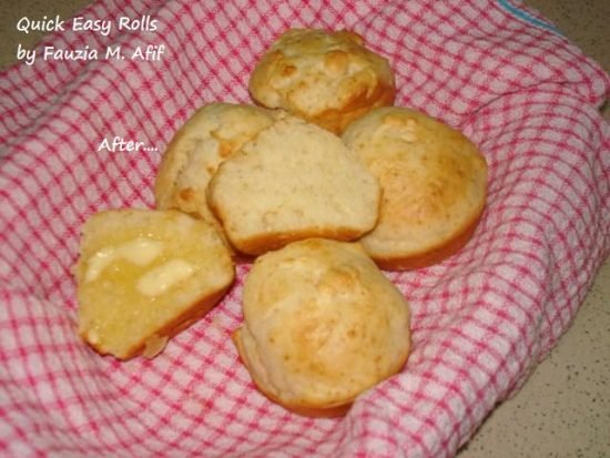 Quick Easy Rolls – Fauzia's Kitchen Fun