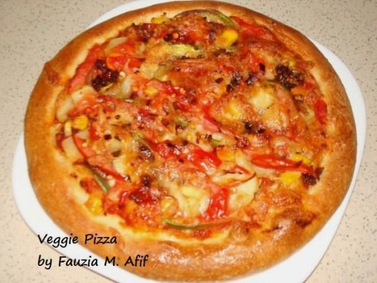 Vegetable Pizza – Fauzia's Kitchen Fun